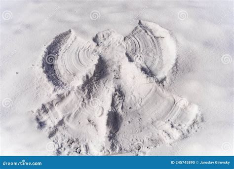 Forma Do Anjo Na Neve Foto De Stock Imagem De Livre 245745890