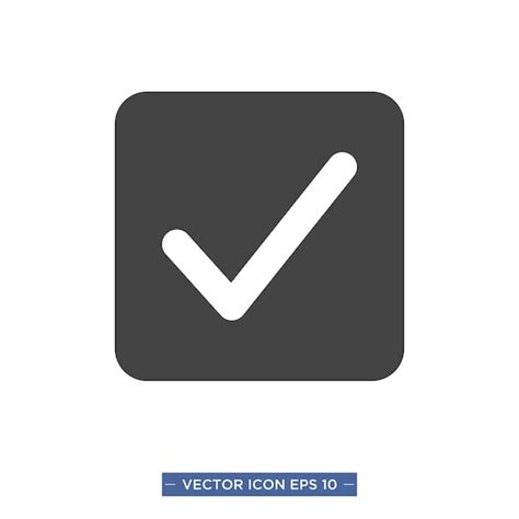 Premium Vector Check Mark Icon Vector Illustration