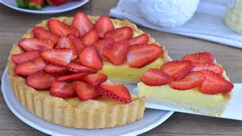 Aujourdhui je vous présente ma recette de tarte aux fraises crème