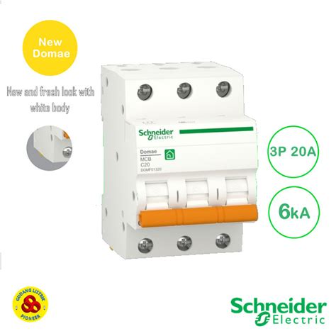 Jual Schneider Mcb P A Ka New Domae Mcb Breaker Phase Ka
