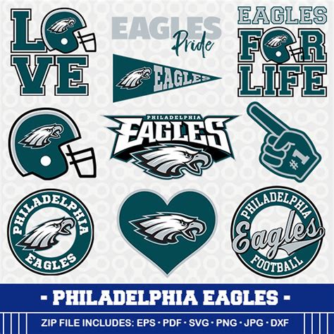 Philadelphia Eagles Svg File Vector Design In Svg Eps Dxf And
