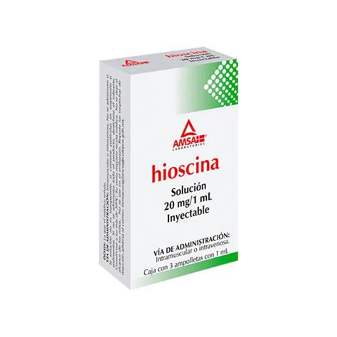 BUTILHIOSCINA 3 20 MG 1 ML