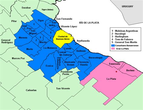 Mapa de Provincia de Buenos Aires Geografía Social