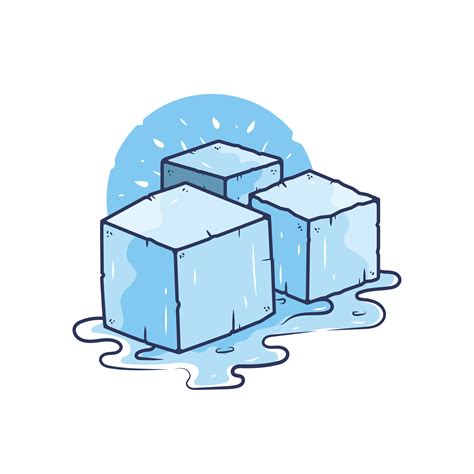 Ice Cube Vector 555044 Vector Art At Vecteezy