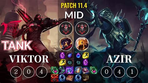 TLN Tank Viktor Vs Azir Mid KR Patch 11 4 YouTube