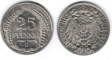Deutsches Kaiserreich Kaiserreich Kursm Nze Pfennig D