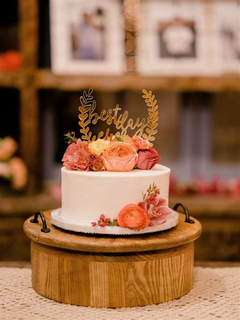 49 One Tier Wedding Cakes That Are Short But Sweet Tiered Wedding