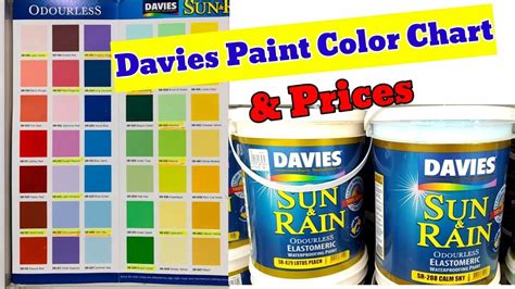 Davies Paint Color Chart And Prices