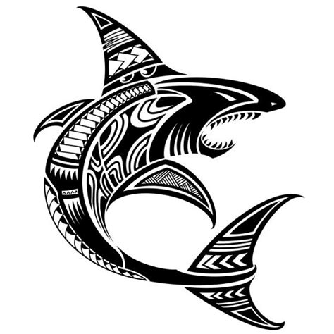 Tatouage éphémère temporaire Requin polynésien Tattoo Your Style