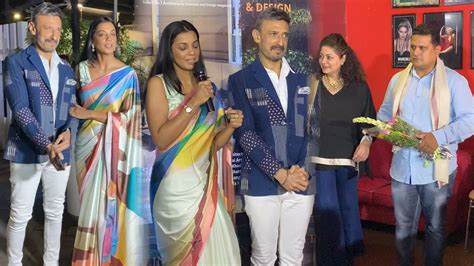 Rahul Dev Mugdha Godse Arrives For Inauguration Of Society Interiors