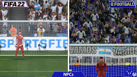 Los gráficos de eFootball 2022 y FIFA 22 frente a frente en esta