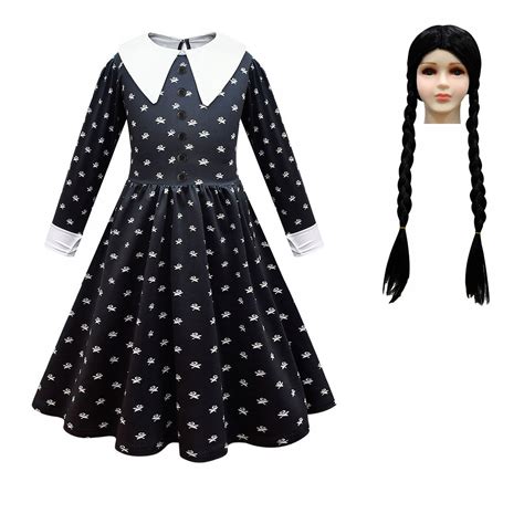 Wednesday Addams Strój Sukienka Cosplay przebranie 13213085284 Allegro pl