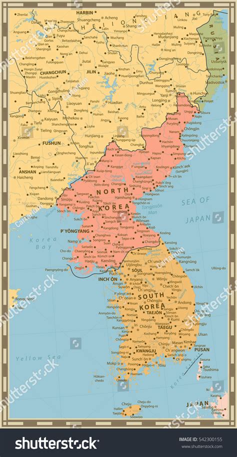 Korean Peninsula Political Map