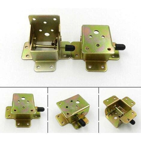 4 Pcs Pied Table Rabattable Cadre de Support Pliable Charnières