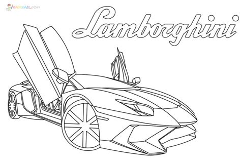 Desenhos De Lamborghini Para Colorir