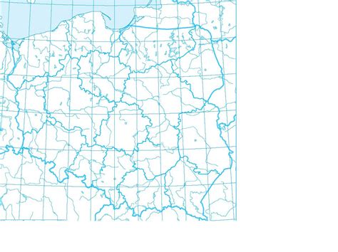 Mapa Polski Konturowa