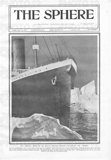 Le Titanic Heurtant L Iceberg Photo12 Universal Images Group