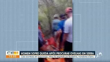 CETV 1ª Edição Fortaleza Homem é resgatado após sofrer queda em