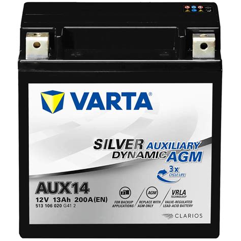 Varta Aux Silver Dynamic Auxiliary V Ah Agm Backup Batterie