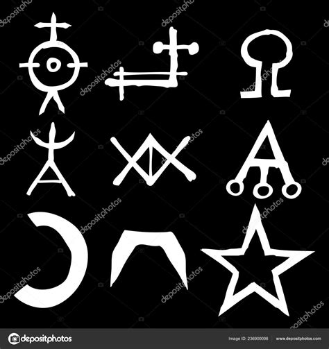 Set Runas Escandinavas Nórdicas Antiguas Versión Imaginaria Símbolos