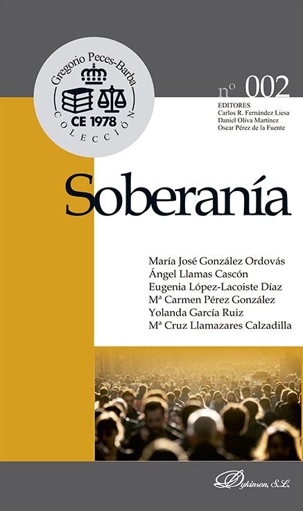 Librería Dykinson Soberanía Pérez de la Fuente Oscar Oliva