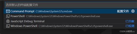 打开vs code终端后，一片空白无法输入命令？显示的是powershell，而不是cmd？（已解决） csdn博客