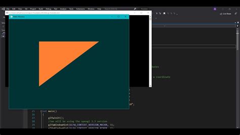 c modern opengl tutorials t4 hello triangle [part 2 3 creating the triangle] youtube