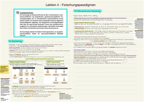 Lektion 4 Einführung in Psychologie Studocu