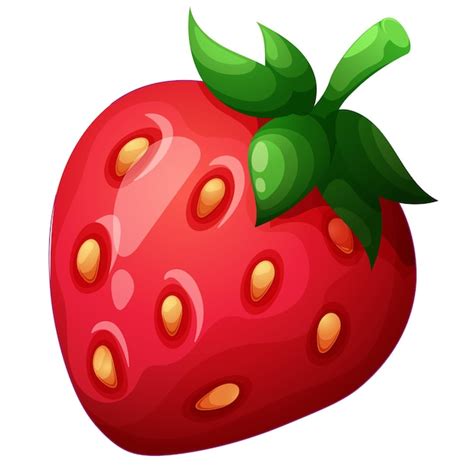 Desenho De Morango Suculento Em Um Fundo Transparente Summer Fruit
