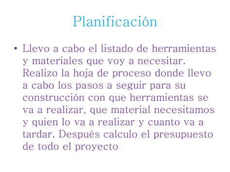 fases del proceso tecnológico PPT