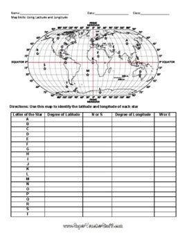 Latitude And Longitude Worksheet Worksheets Library