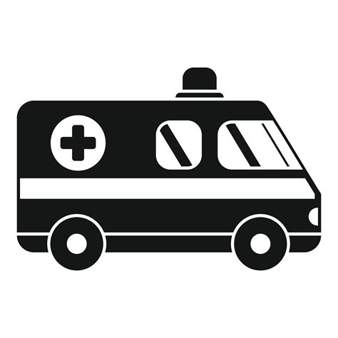Ambulance Car Icon Simple Vector Emergency Vehicle 15109598 Vector Art