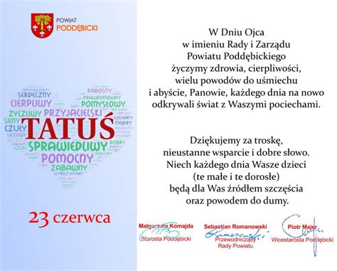 Najlepsze Yczenia Dla Wszystkich Tatusi W Aktualno Ci Powiat
