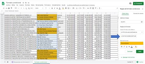 Formato Condicional En Google Sheets
