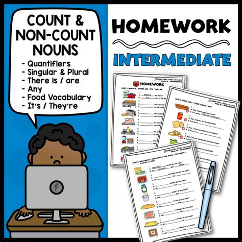 Tarea De Sustantivos Contables E Incontables En Ingl S Ingl S Paso A Paso