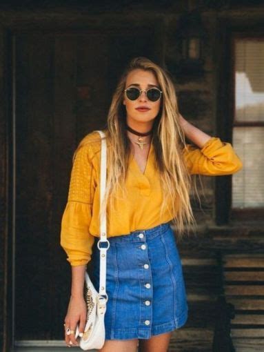 Outfit Con Falda De Mezclilla 20 Ideas Para Sentirte Elegante Y Fresca