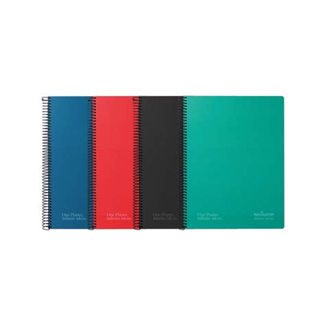 Cuaderno Contracolada 80h c4x4mm NAVIGATOR c vivos Grafoplás