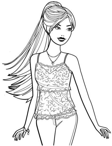 Pin By Renata On Barbie Coloring Barbie Coloring Coloring Pages For