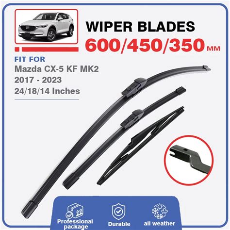 Wiper Blades Set For Mazda Cx5 Cx 5 Cx 5 Kf Mk2 Front Rear Windshield