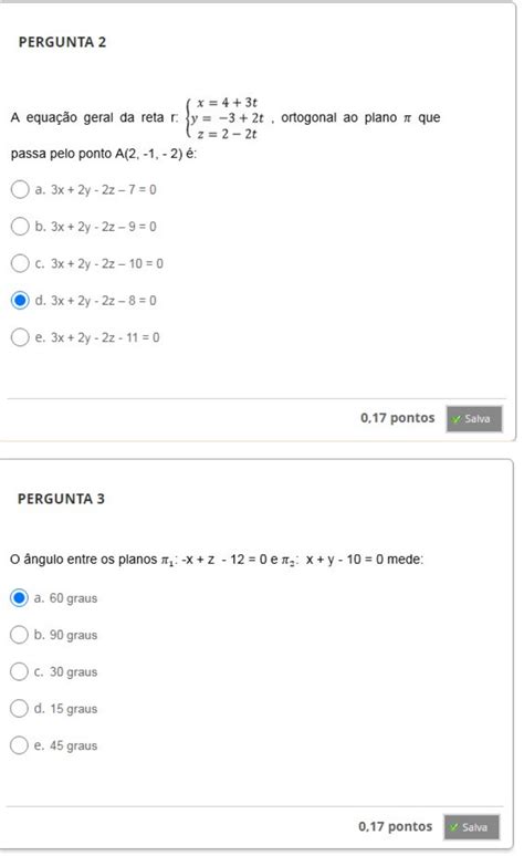 As VI Geometria Analitica e Algebra Linear Geometria Analítica e