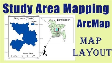 Study Area Mapping Create Map Layout In Arcgis How To Make A Map In