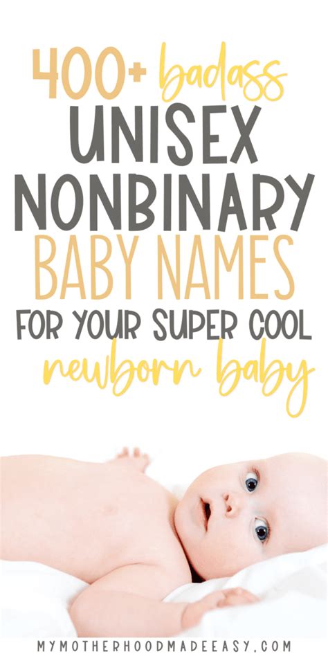 Cute Unique Unisex Baby Names With Meanings My Motherhood
