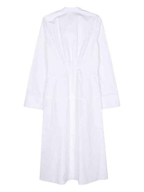 Jil Sander Cotton Poplin Shirt Dress White FARFETCH
