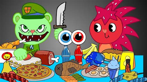 FLIPPY Vs FLAKY MUKBANG ANIMATION COMPLETE EDITION HAPPY TREE FRIENDS