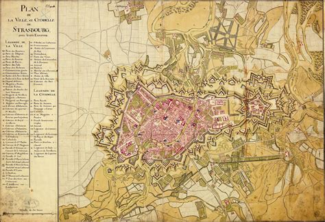 Map Of The Strasbourg Citadel Circa 18th Century Map Mapporn