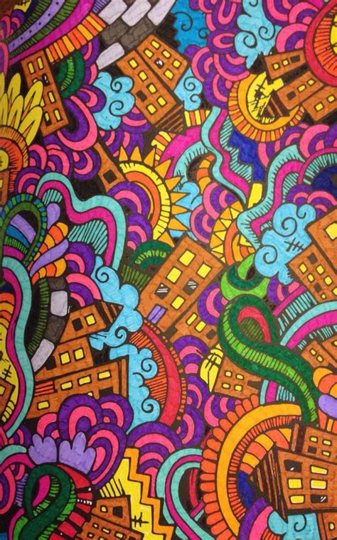 Colorful Artwork On Paper