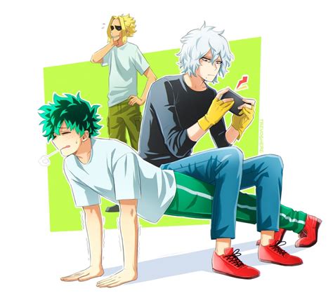 Midoriya Izuku Yagi Toshinori And Shigaraki Tomura Boku No Hero
