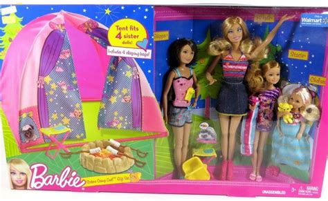 NIB BARBIE DOLL 2012 SISTERS CAMP OUT GIFT SET SKIPPER STACIE