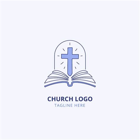 Plantilla De Logotipo De Iglesia Dibujada A Mano Vector Gratis