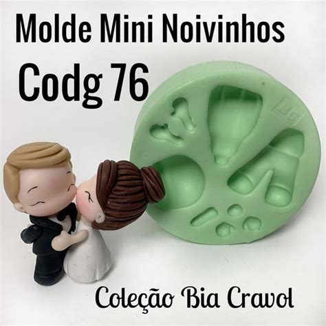 Molde Mini Noivinhos cod 76 coleção Bia Cravol Ateliê Bia Cra